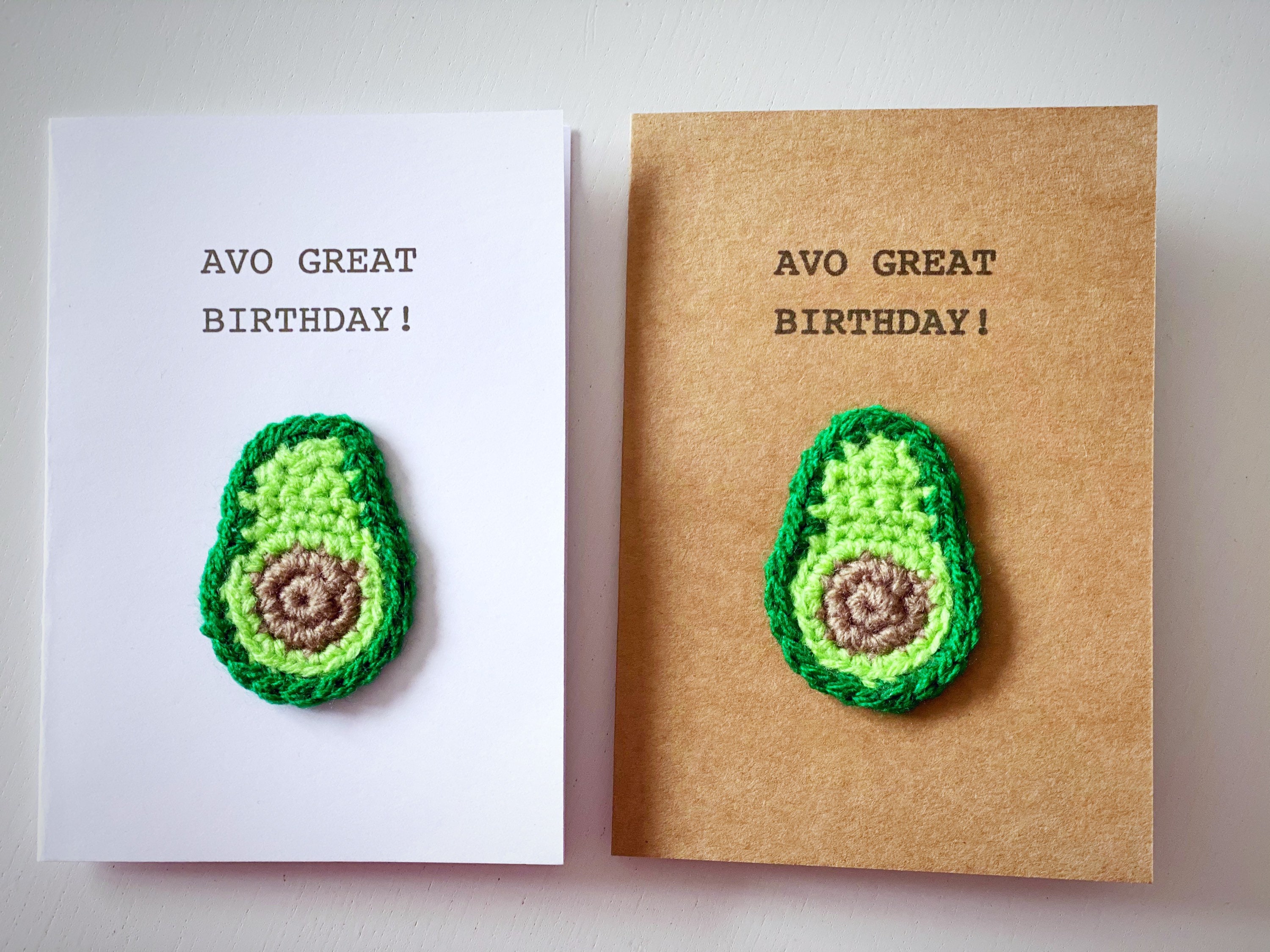 Crochet Birthday Cards Handmade Cards Funny Cards | Etsy