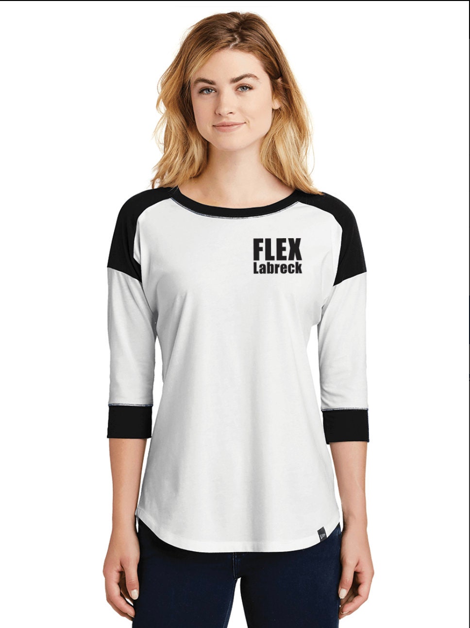 Flex Labreck 3/4 Sleeve Block Tee - Etsy