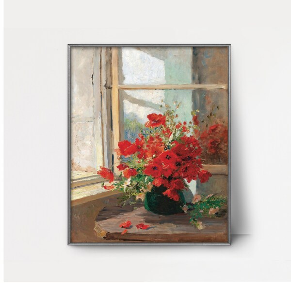 Poppy Painting - Etsy