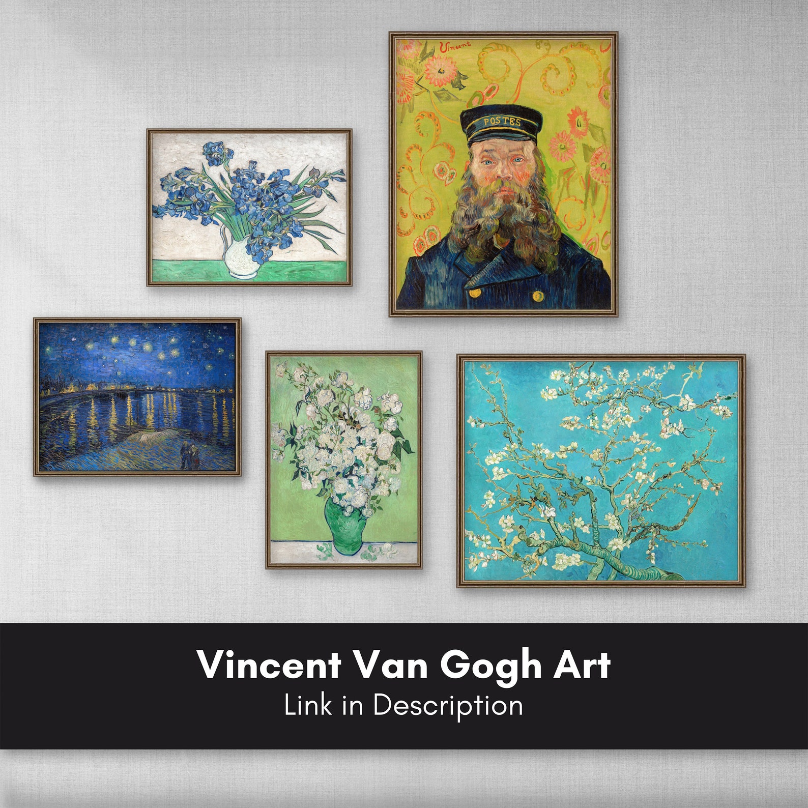 Roses 1890s Van Gogh Print White Rose Print, Summer Green Flower Art ...