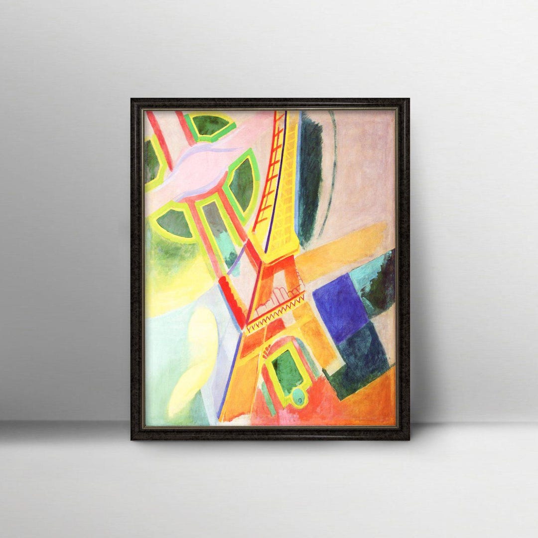 Eiffel Tower Cubist Print: 1920s French Modern Art - Etsy