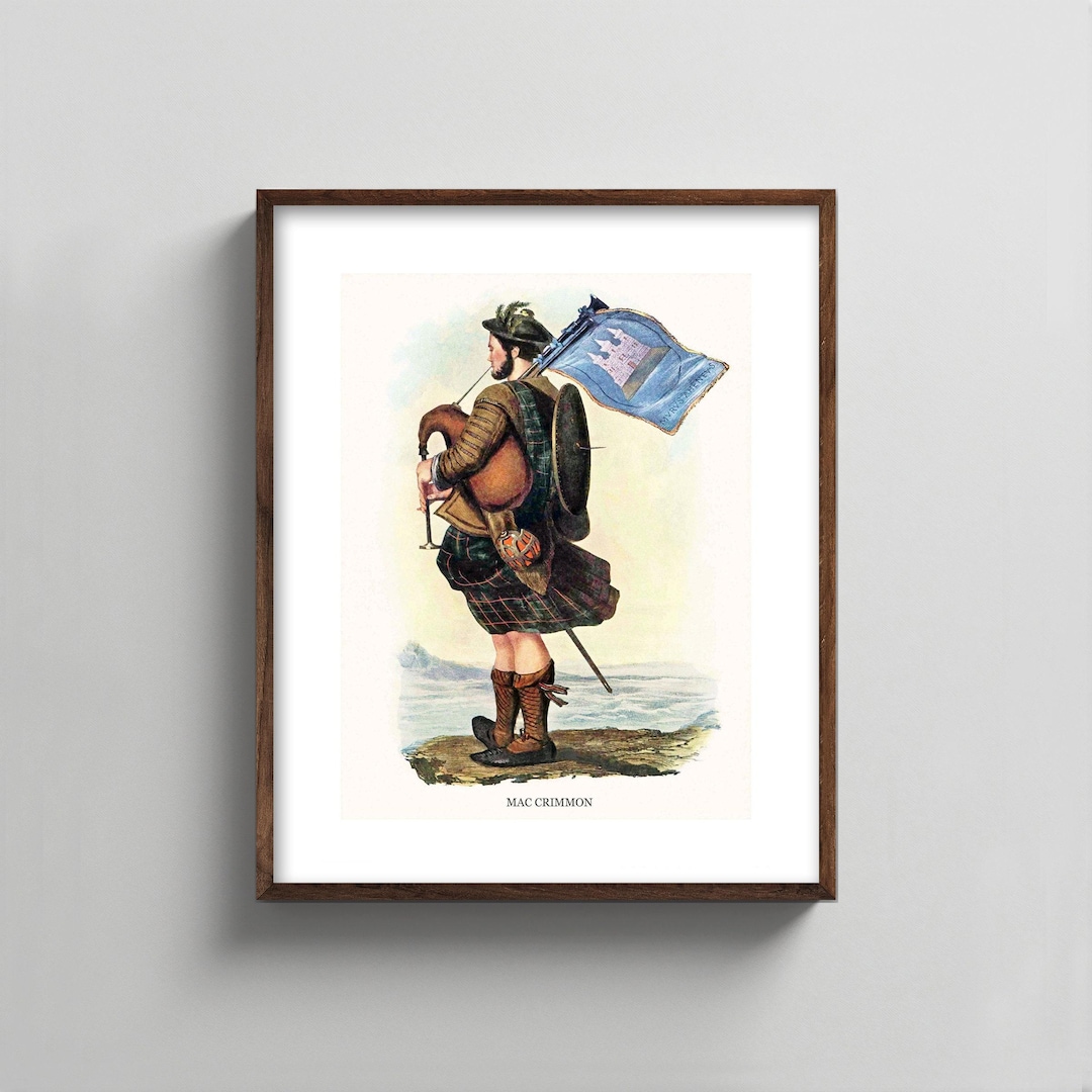 1840s Maccrimmon Clan Art --- Scottish Portrait Print, Mens Wall Art ...
