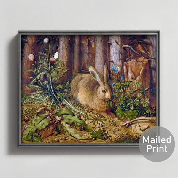 Rabbit Art Print - Etsy