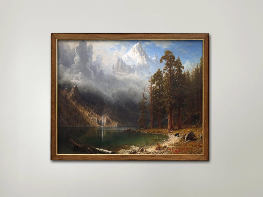 Mount Corcoran 1877 Antique Landscape Painting - Morning Cloud Print ...