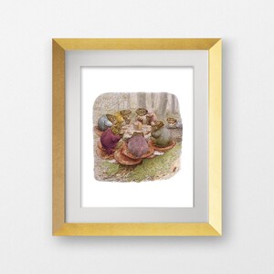 Toad Tea Party Beatrix Potter Print --- Vintage Beatrix Potter Nursery ...