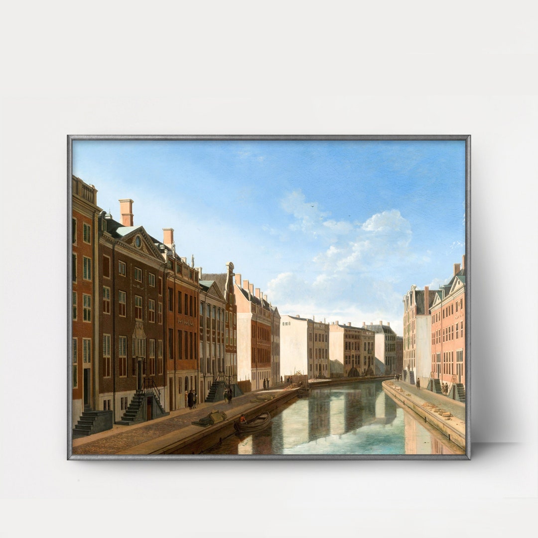 Golden Bend 17th Century Amsterdam Wall Art Canal - Etsy