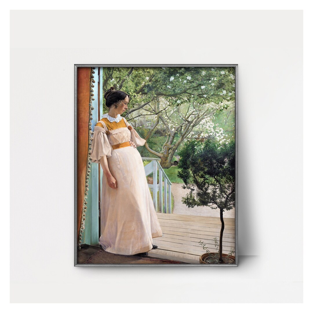 Garden Threshold 1890s Artist's Wife Portrait Feminine - Etsy