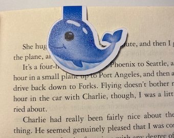 Whale Magnetic Bookmark jumbo - Etsy
