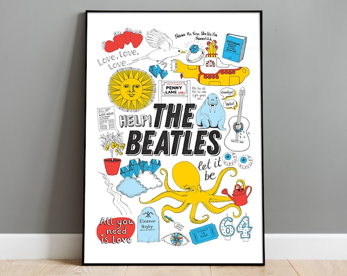 Beatles Tube Map – A3 Art Print - Etsy Canada