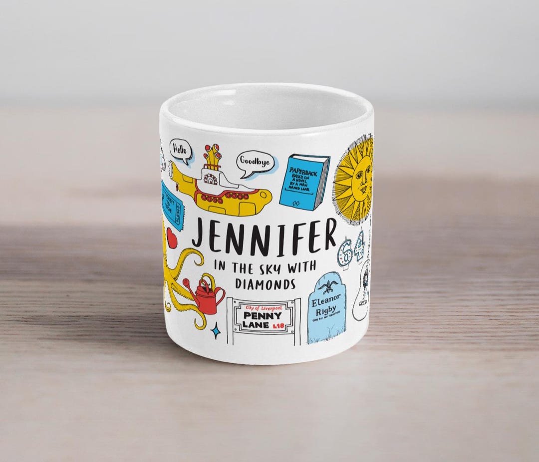 The Beatles Inspired Personalised Mug, Music Gift, Gift for Music Lover ...