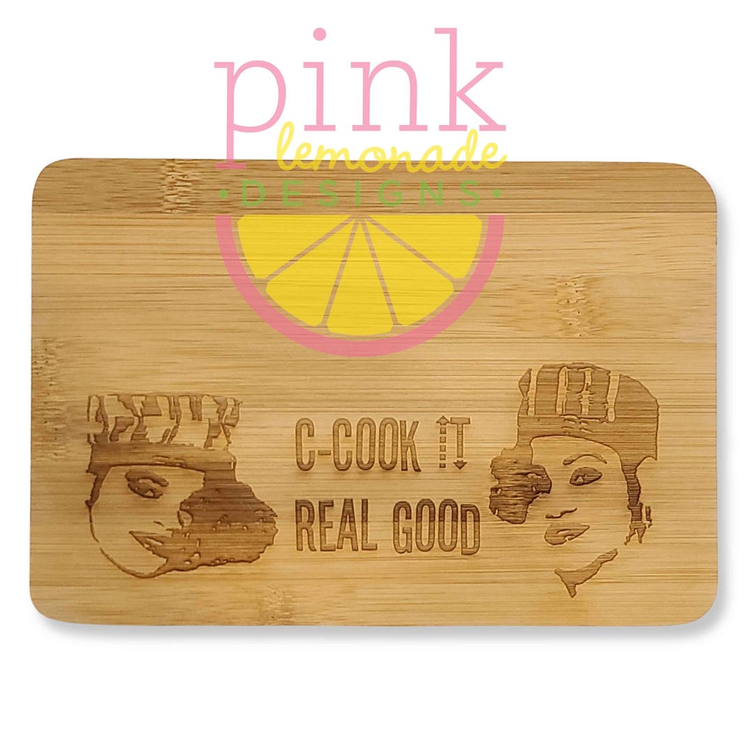 Cook It Real Good 80s Female Rappers Hip Hop Small Bamboo Wood Chopping ...