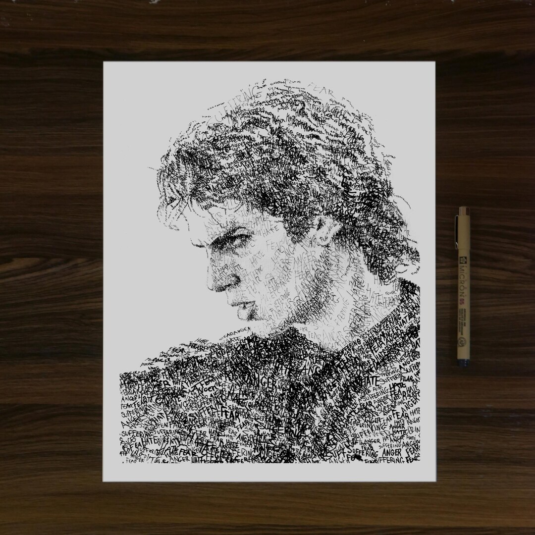 The Chosen One Word Art Portrait Print - Etsy