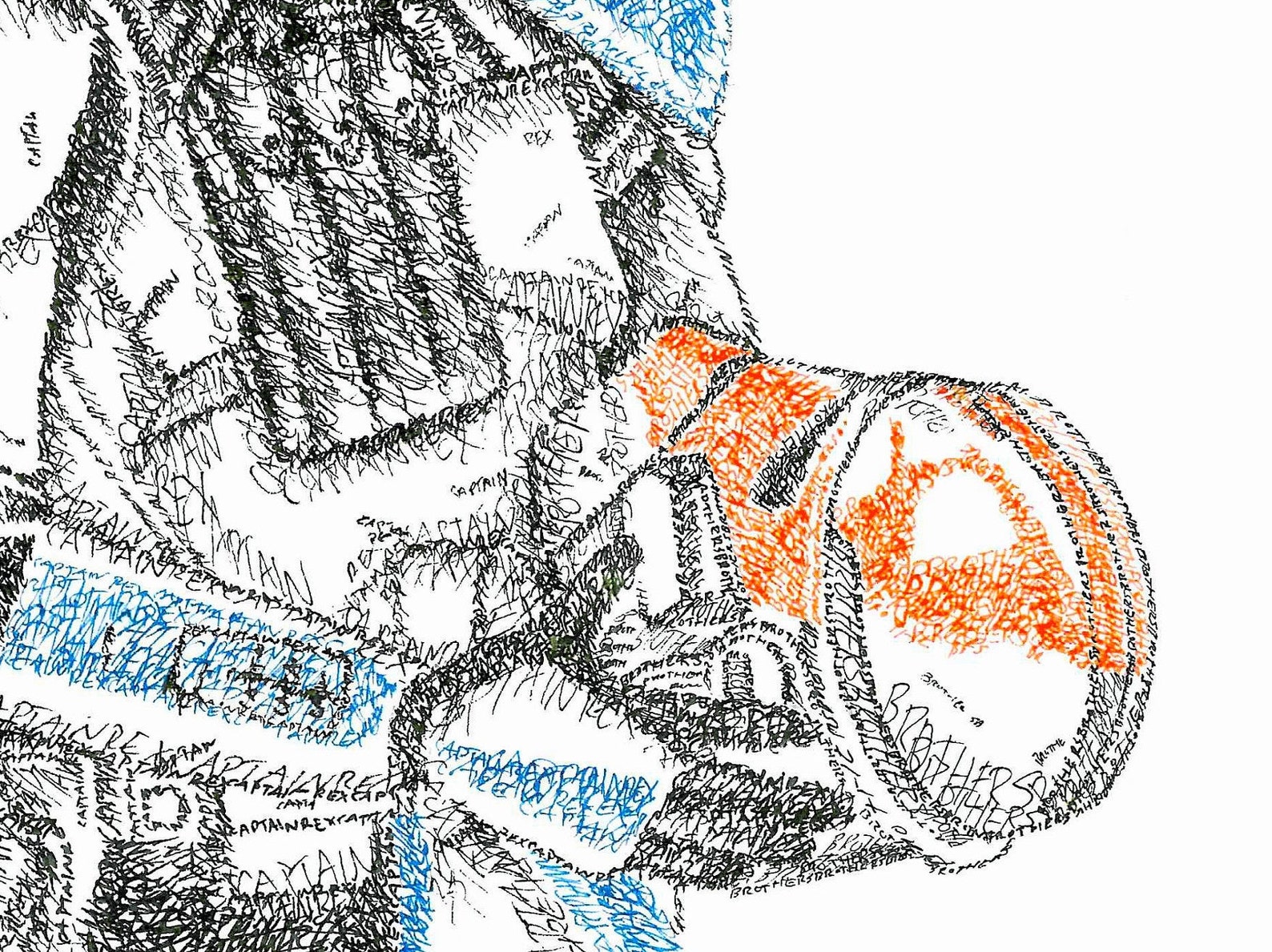 Captain Word Art Portrait Print - Etsy