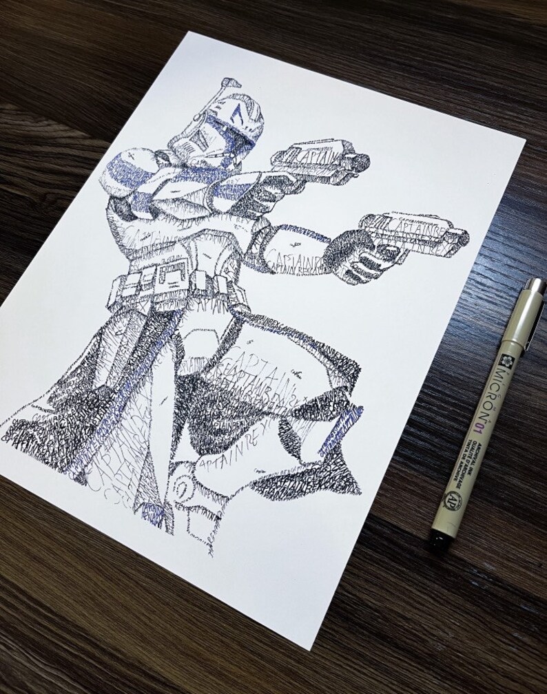 Rex Word Art Portrait Print - Etsy