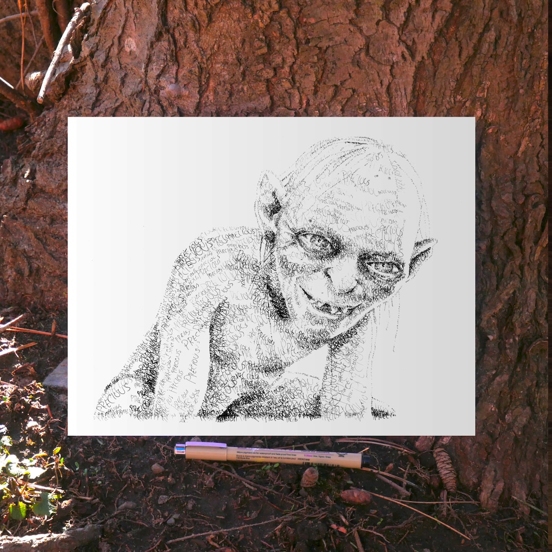 My Precious Word Art Portrait Print - Etsy