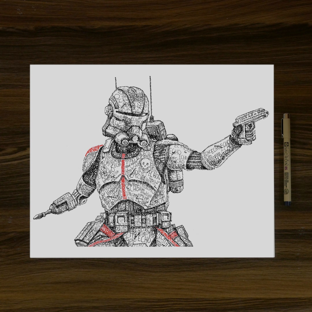 Echo Word Art Portrait Print - Etsy