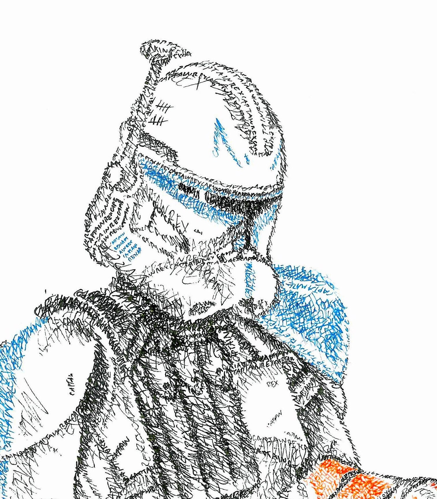 Captain Word Art Portrait Print - Etsy Australia