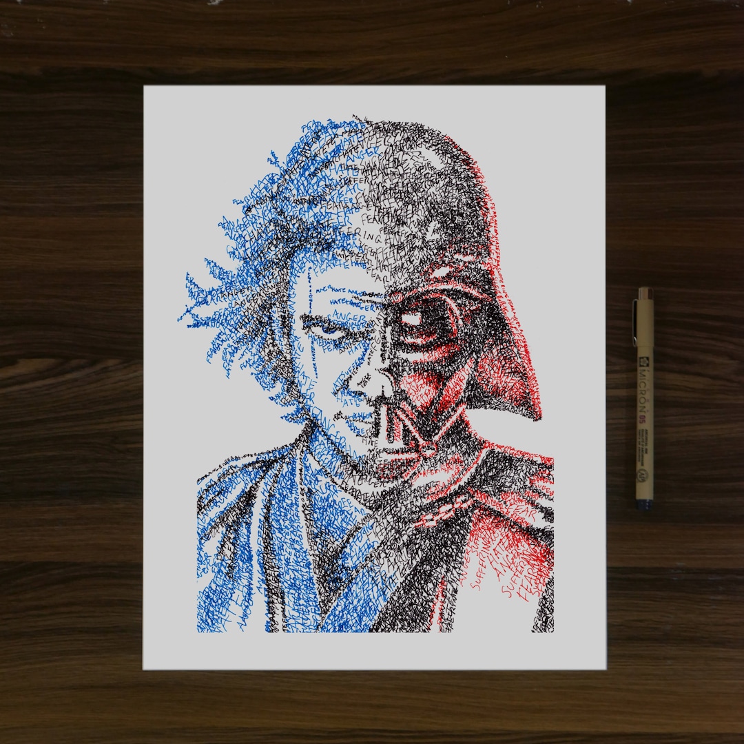 Fear, Anger, Hate, and Suffering Word Art Portrait Print - Etsy