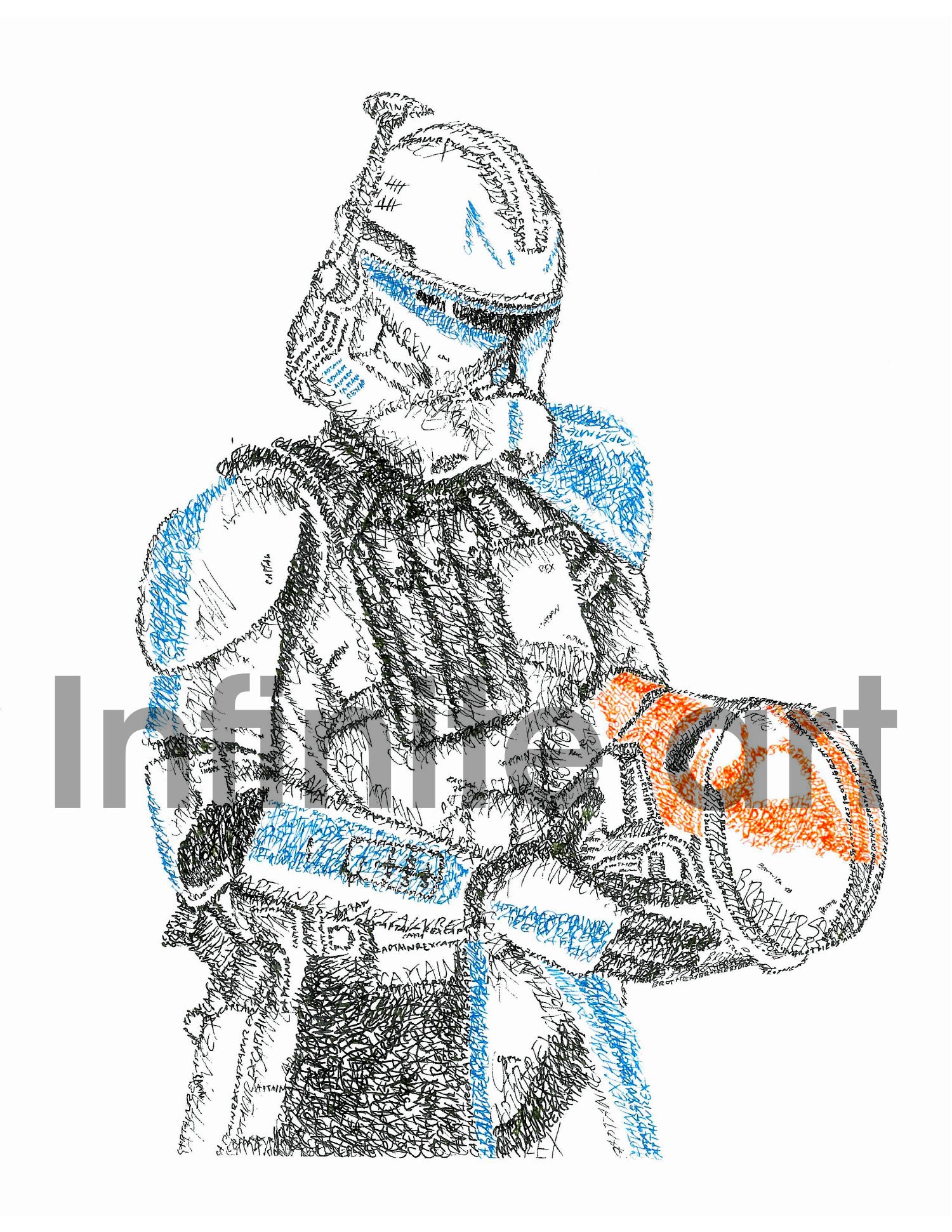 Captain Word Art Portrait Print - Etsy Australia