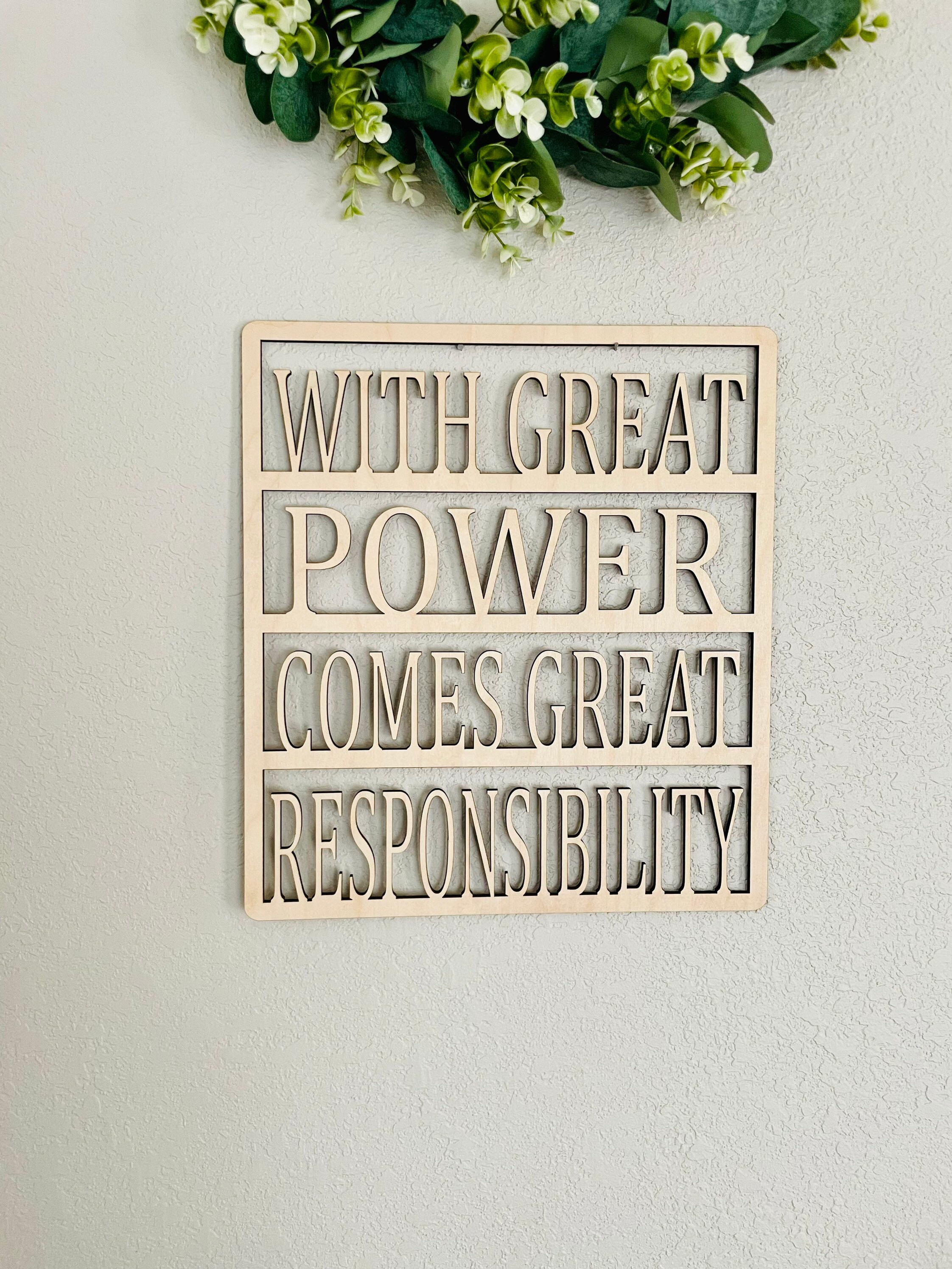 With Great Power Comes Great Responsibility Voltaire