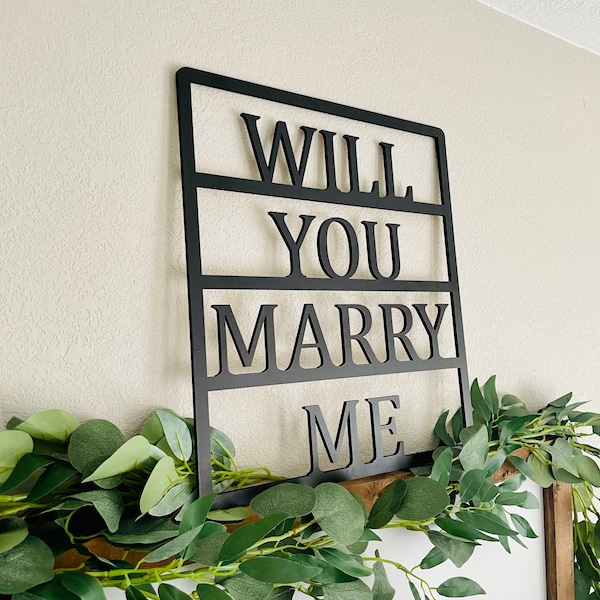 Will You Marry Me Wood Sign - Etsy UK