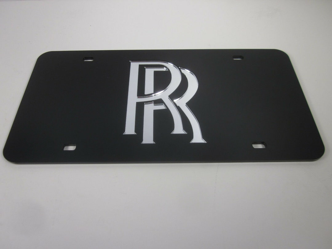 Rolls Royce Laser Cut Acrylic Mirror License Plate 3D Look - Etsy