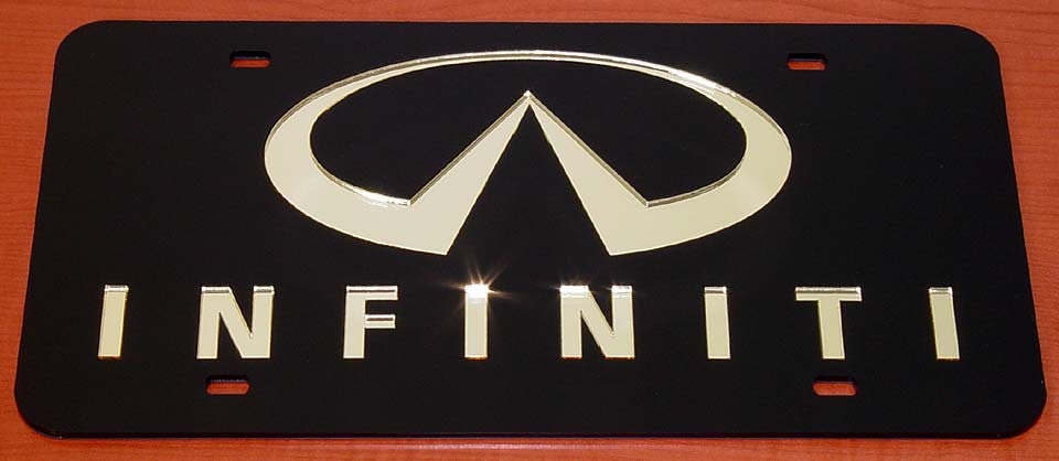 Infinity Laser Cut Acrylic Mirror License Plate 3D Look - Etsy