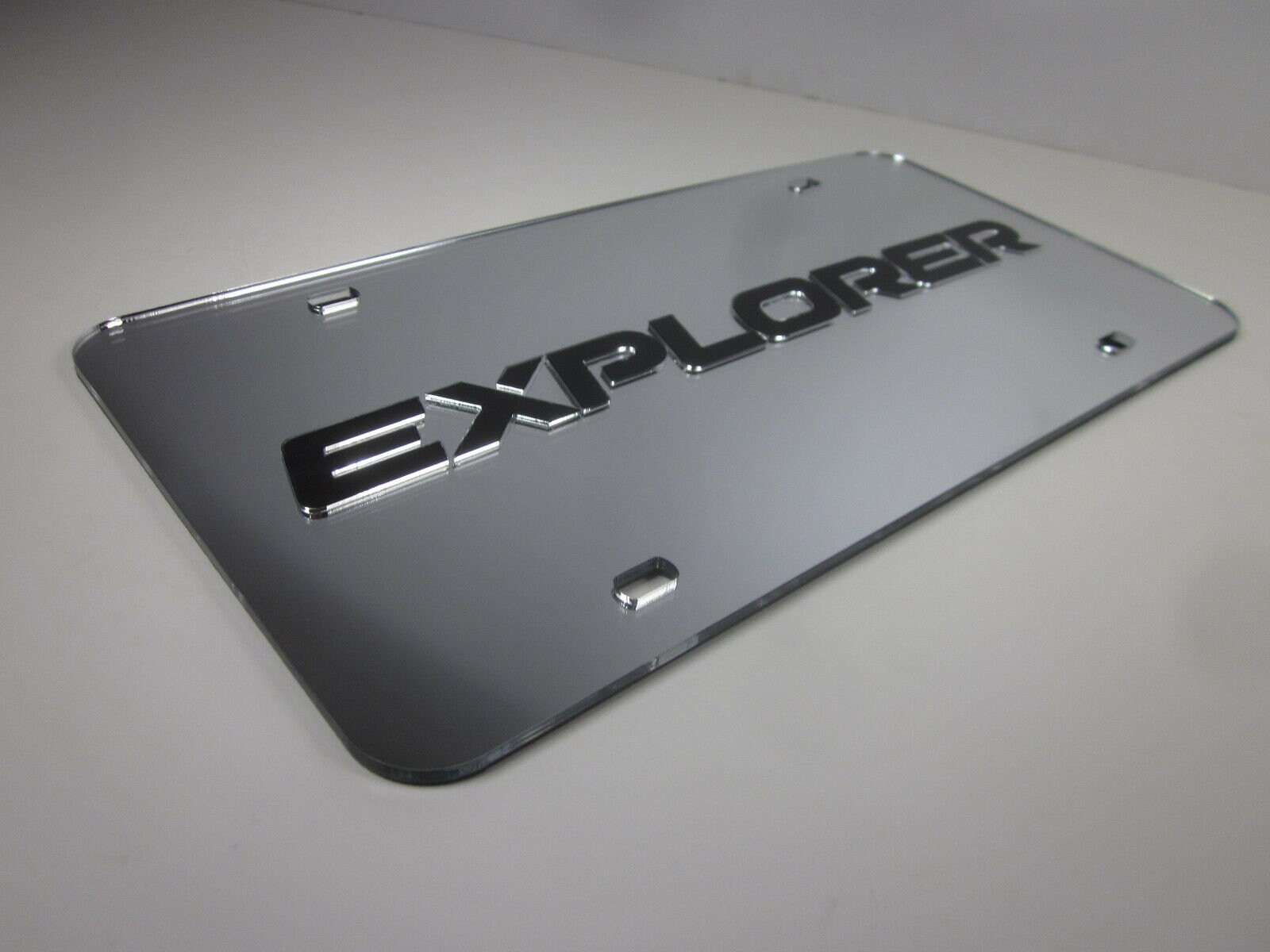 Ford Explorer Laser Cut Acrylic Mirror License Plate 3D Look | Etsy