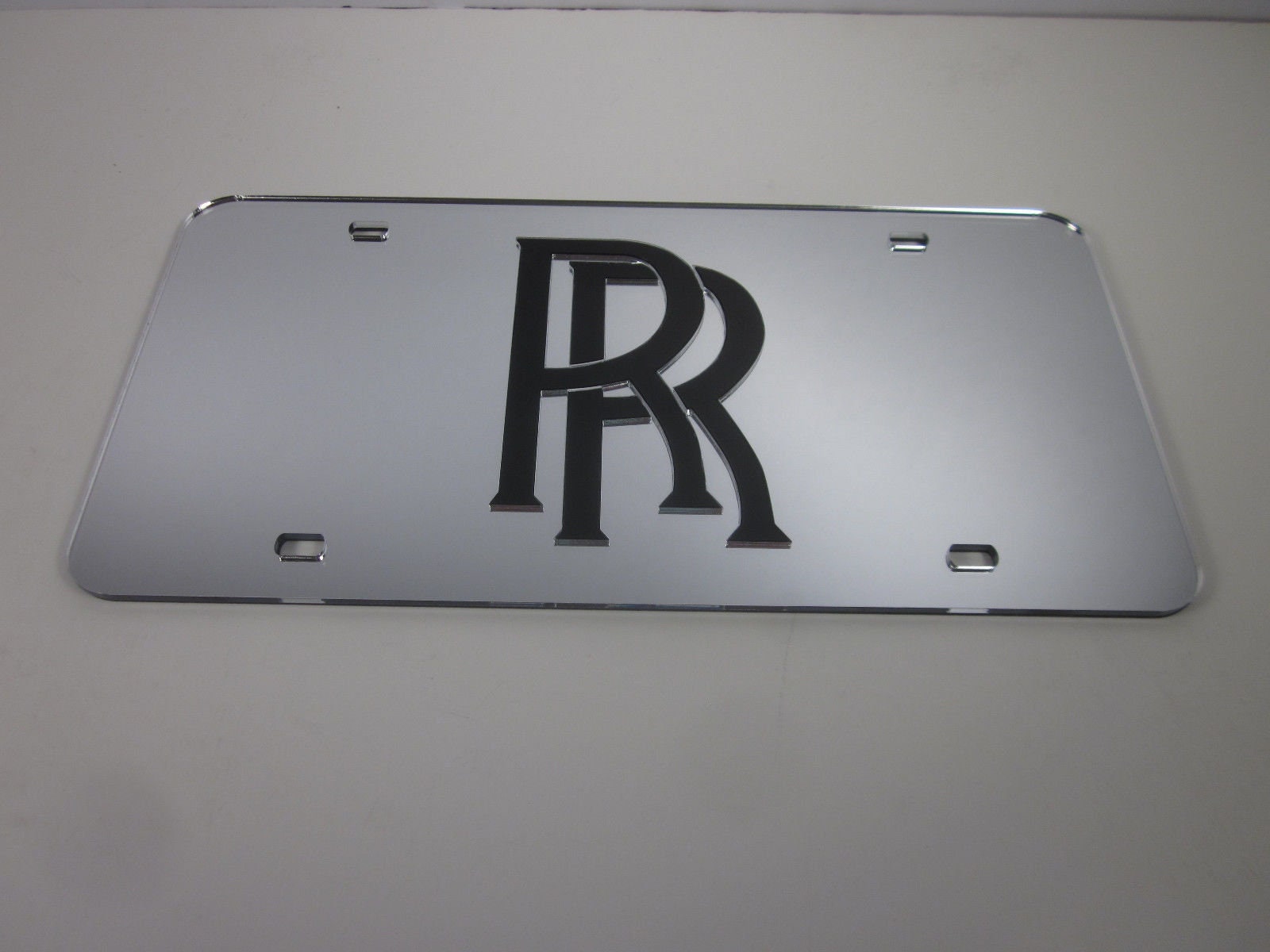 Rolls Royce Laser Cut Acrylic Mirror License Plate 3D Look | Etsy