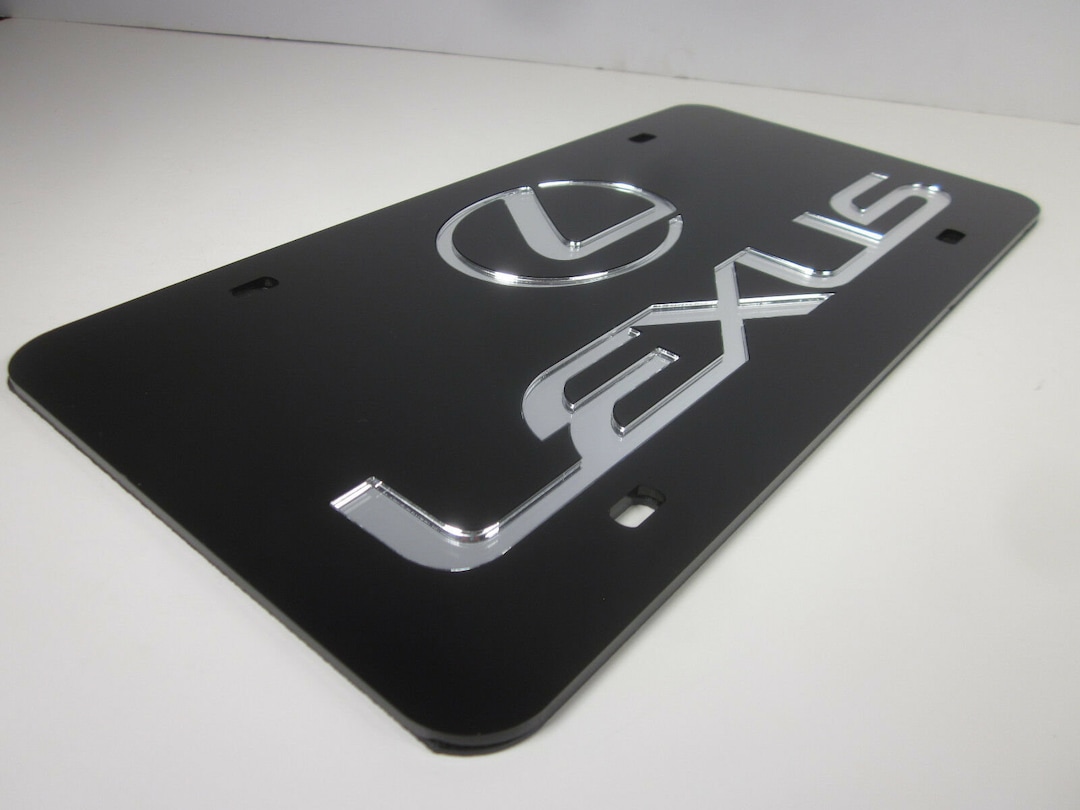 Lexus Laser Cut Acrylic Mirror License Plate 3D Look - Etsy