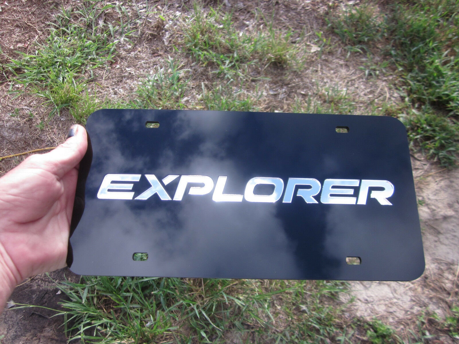 Ford Explorer Laser Cut Acrylic Mirror License Plate 3D Look - Etsy