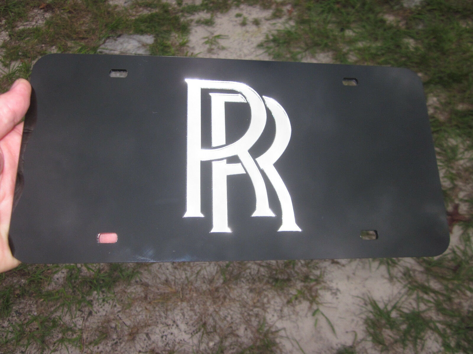 Rolls Royce Laser Cut Acrylic Mirror License Plate 3D Look | Etsy