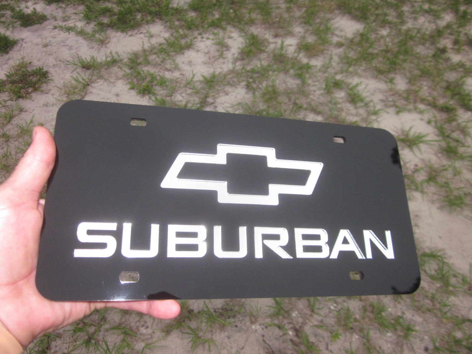 Chevy Suburban Laser Cut Acrylic Mirror License Plate 3D Look | Etsy