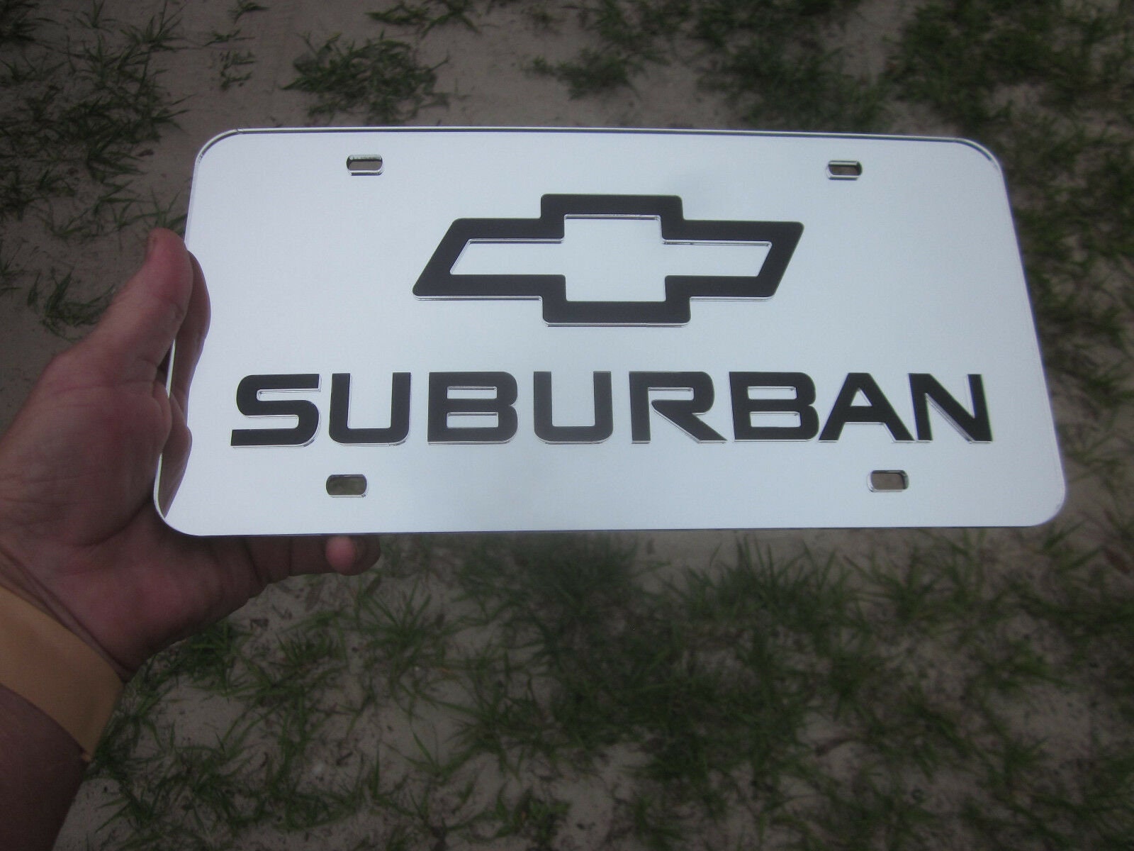 Chevy Suburban Laser Cut Acrylic Mirror License Plate 3D Look | Etsy