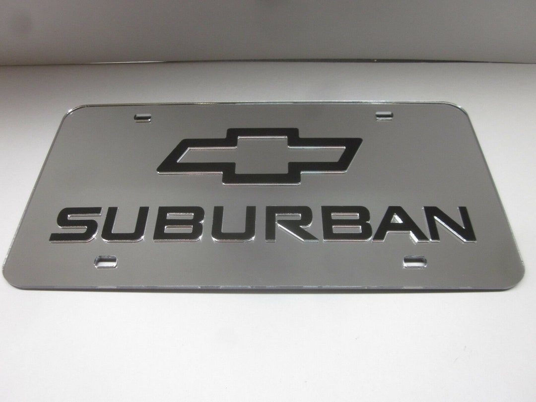 Chevy Suburban Laser Cut Acrylic Mirror License Plate 3D Look - Etsy