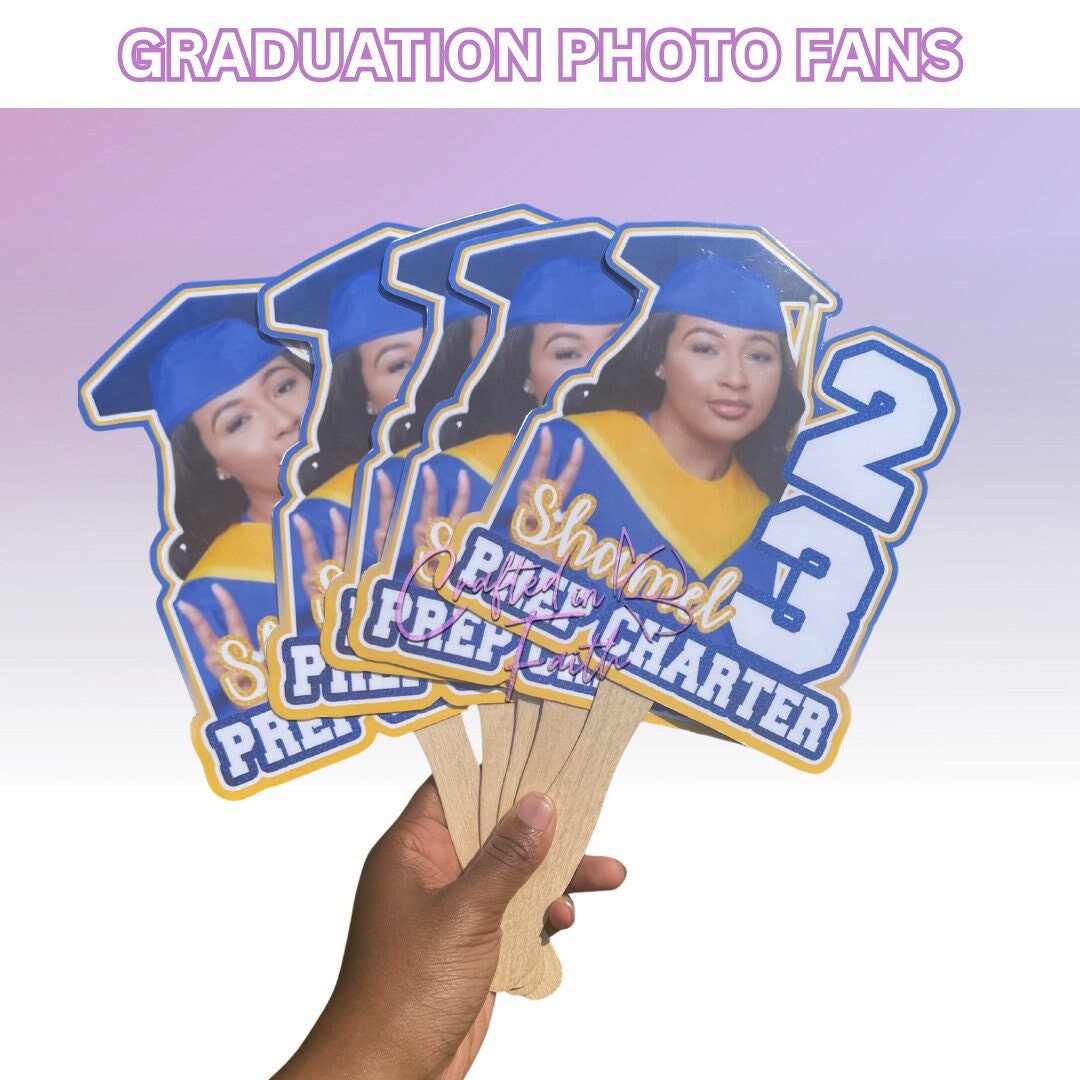 Graduation Photo Fans - Etsy