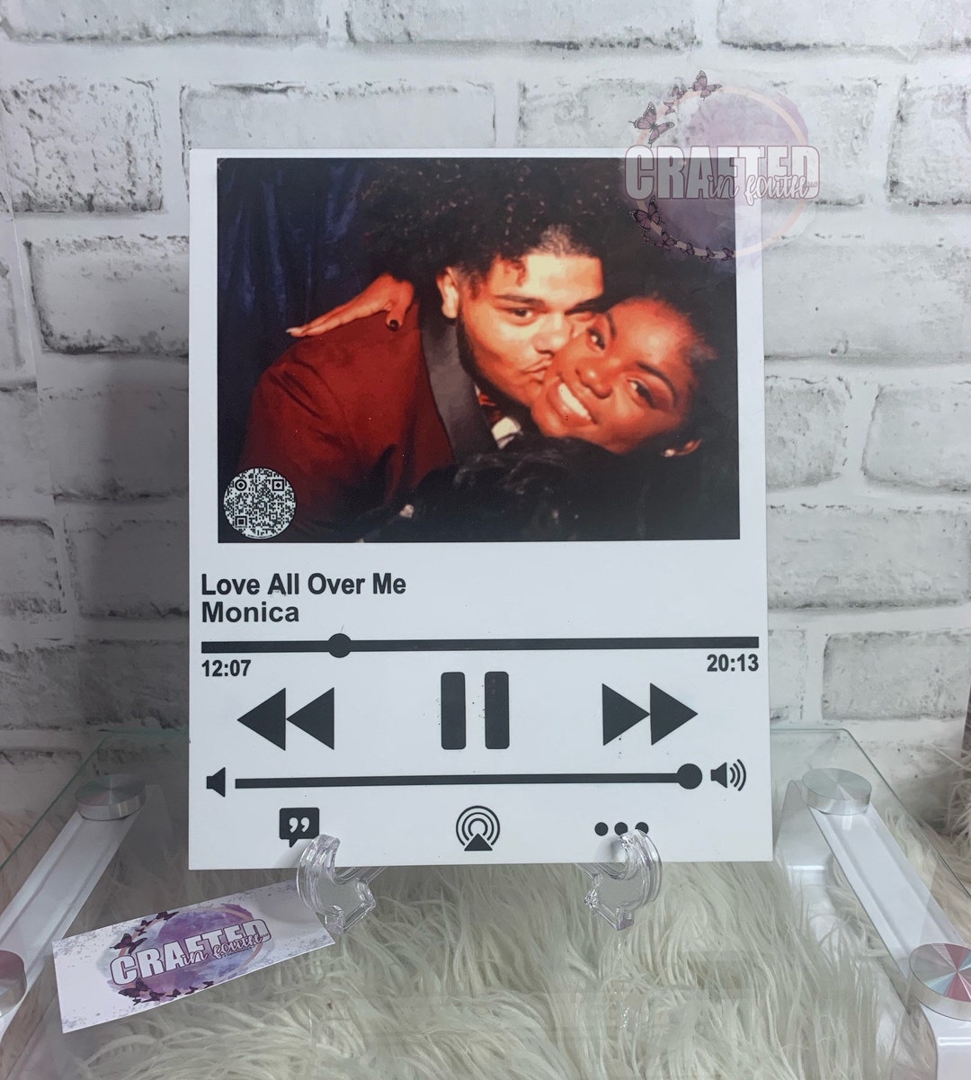 QR Code Song Plaque | Acrylic Plaque | Song Plaque | QR Code Scanner ...