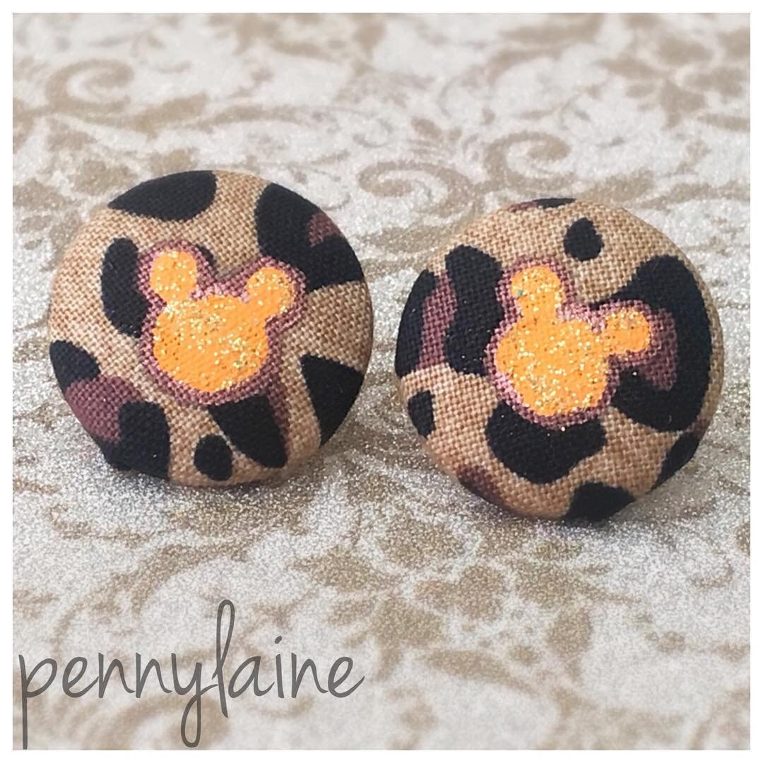 Animal Kingdom Mouse Ears Button Earrings - Etsy