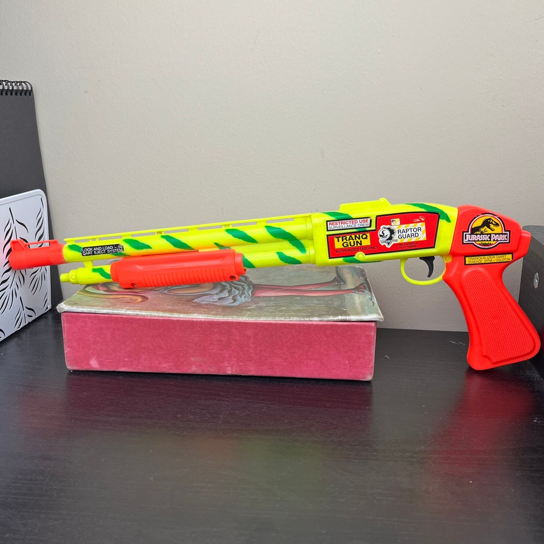 Vintage 1993 Jurassic Park Raptor Guard Tranq Gun Toy Dart - Etsy