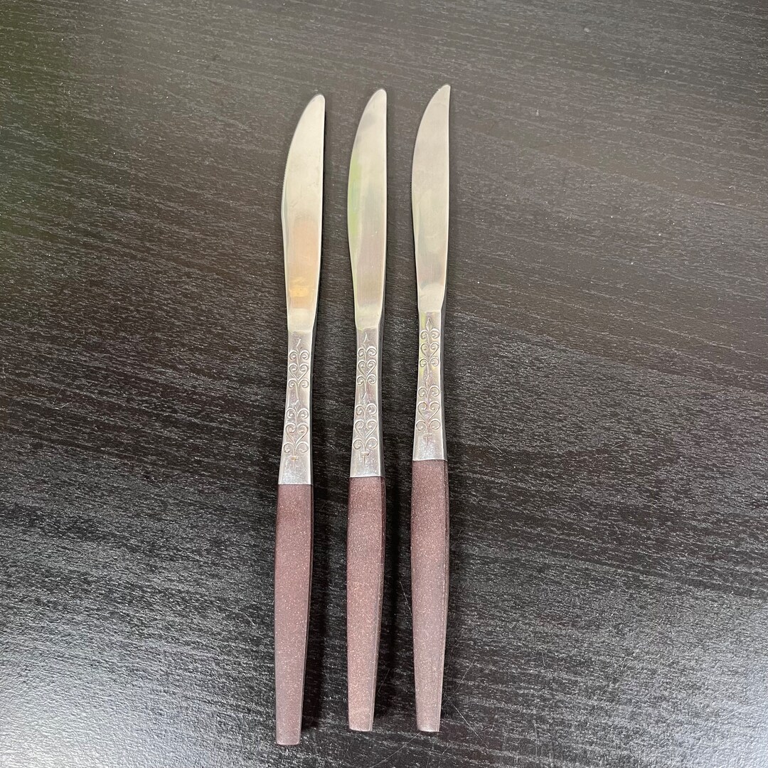 Vintage Interpur Canoe Scroll Butter Knife INR2 MCM 1960s 1970s ...