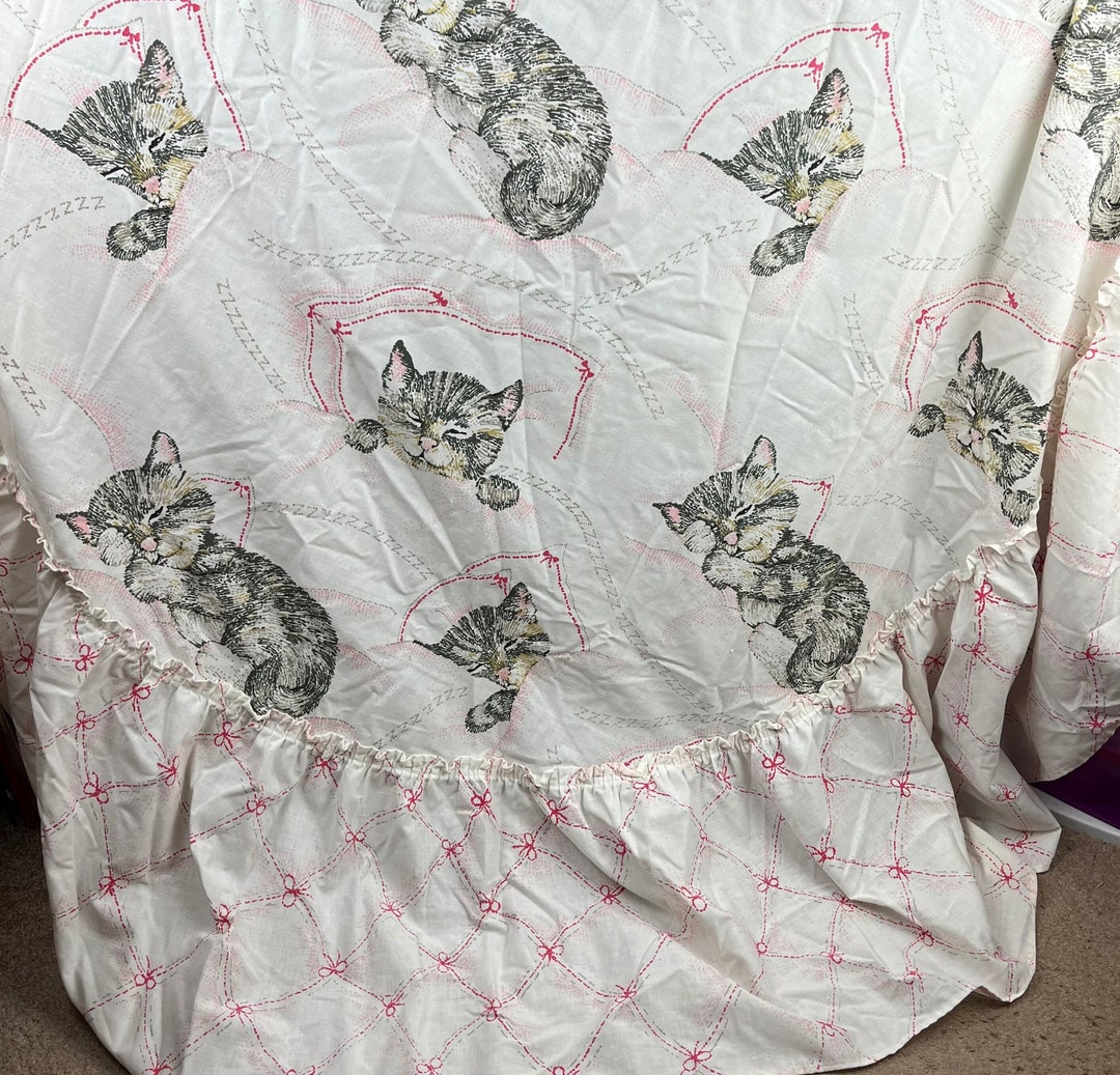 Vintage Chessie Cat RARE Table Cover 1970s Sears Perma-prest - Etsy