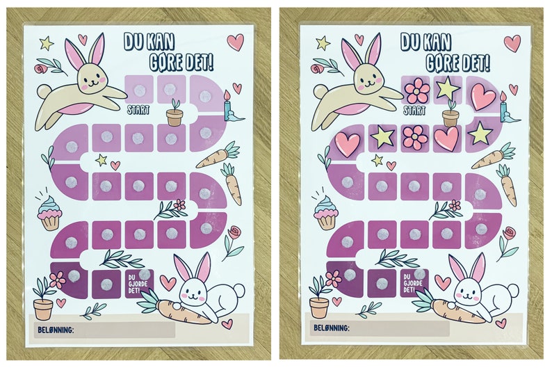 Bunny Reward Chart Printable, Cute Chore Chart for Toddler, Sticker ...