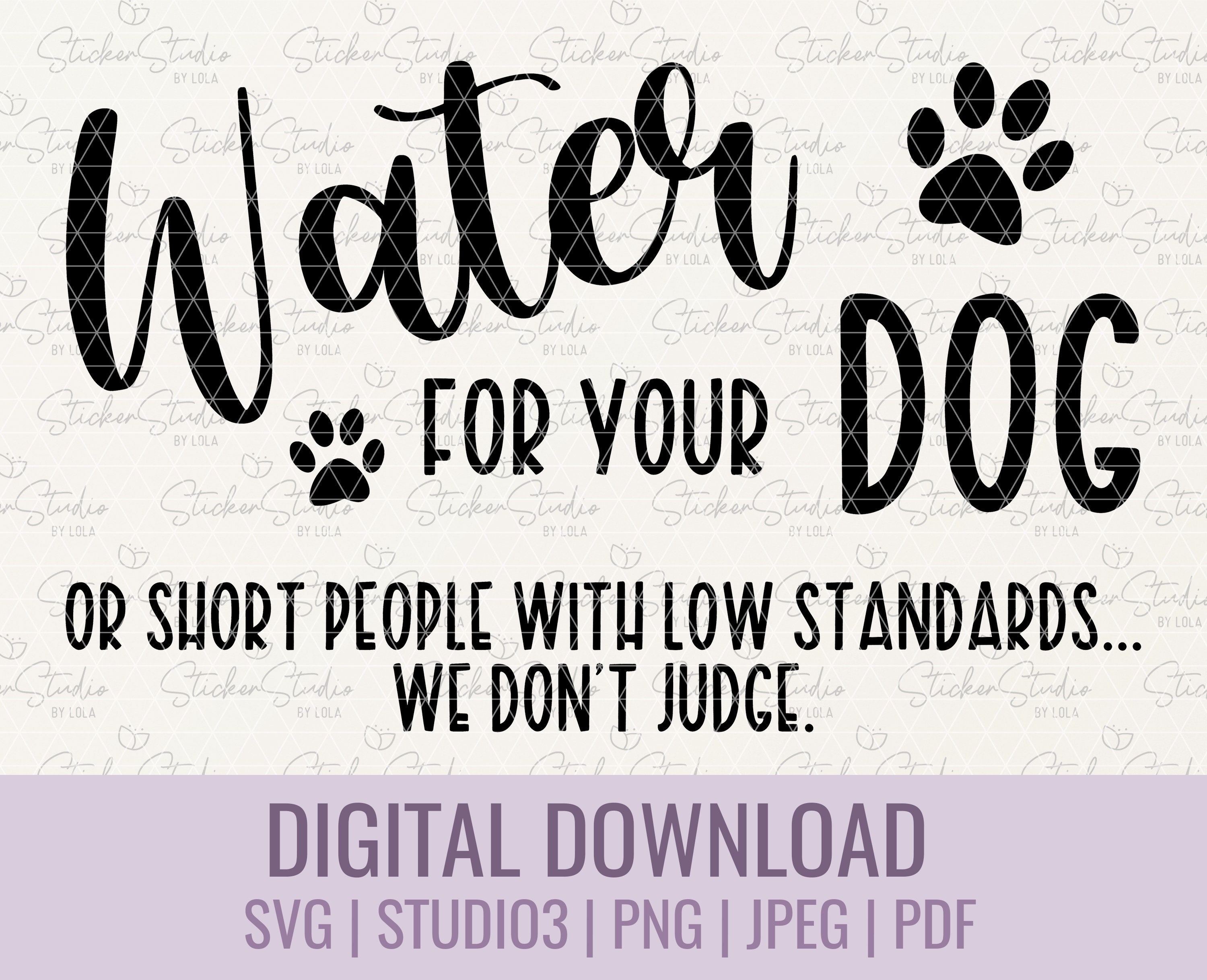 Visual Arts Dog water dispenser SVG files for silhouette commercial use ...