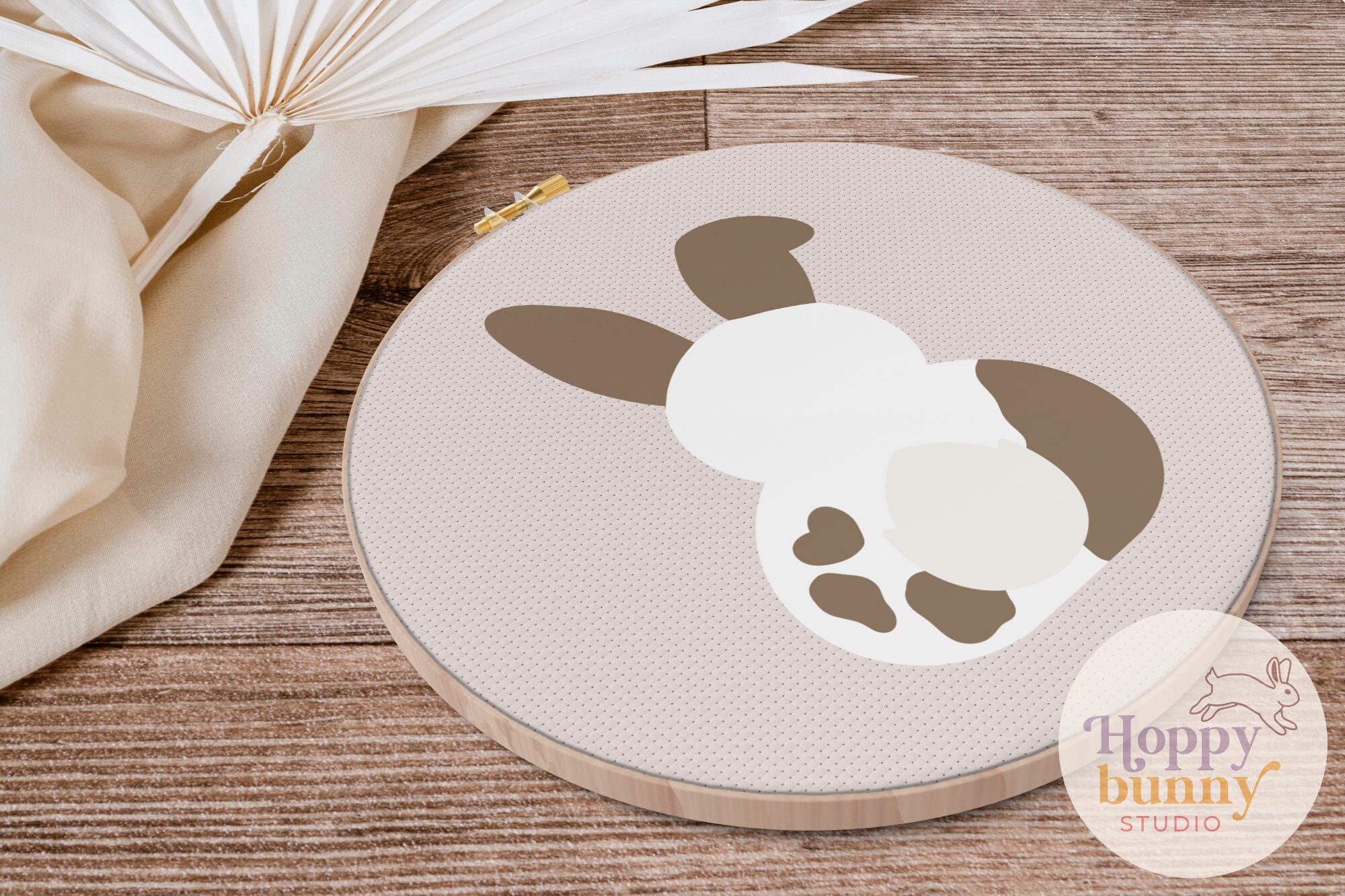 BUNNY Punch Needle Pattern Printable Punch Needle Mug Rug - Etsy