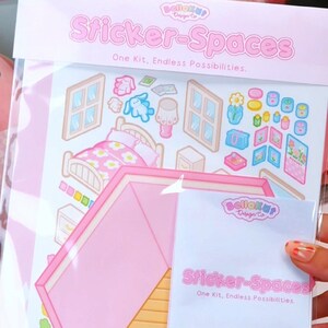 Sticker Spaces Pink Daisy Room Kit for Kids and Adults Cute Custom Room ...