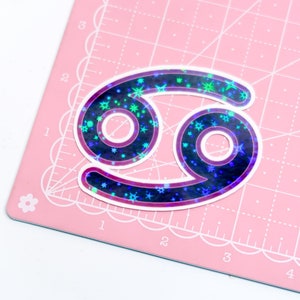 Cancer Astrology Sign Sticker Cute Cancer Gift Laptop - Etsy