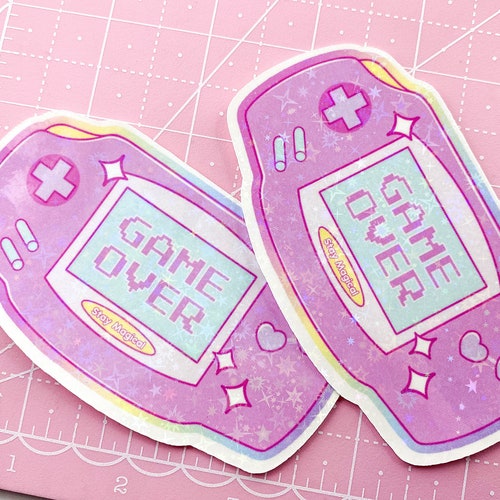 Kawaii Gamer Girl Sticker Sheet Pink Gaming Stickers Cute - Etsy