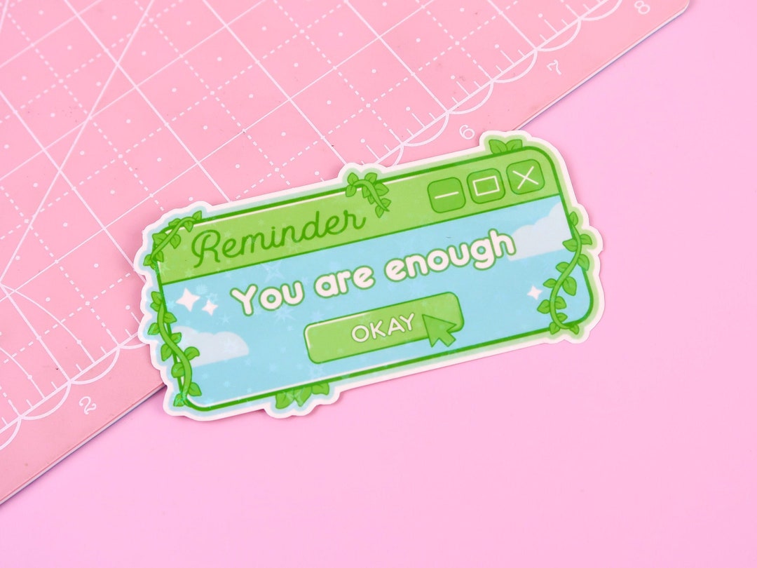 Custom Message Plant Popup Sticker Kawaii Summer Garden Weatherproof ...