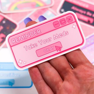 Custom Reminder Popup Sticker Cute Customizable PC Popup - Etsy