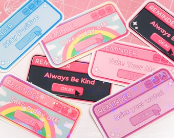 Cute Reminder Sticker - Etsy